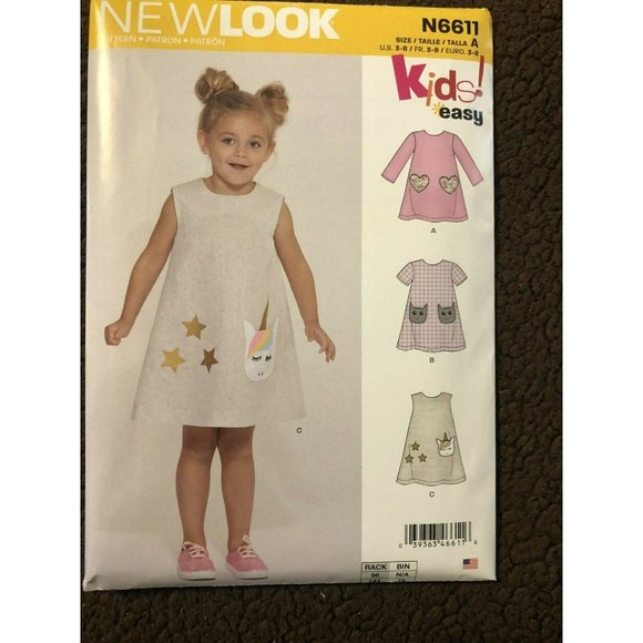 New Look | Office | 661 Childs Novelty Dress New Look Sewing Pattern 3 ...